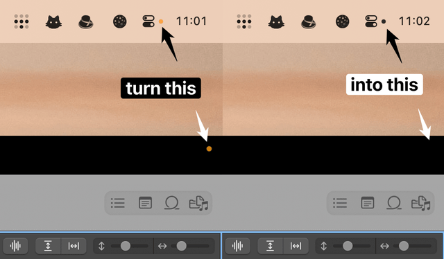 YellowDot - Hide the macOS yellow recording dot